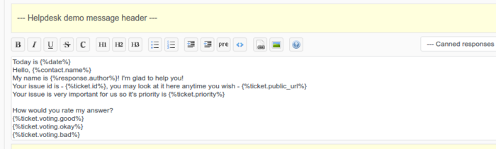 Macros | RedmineUP Help | Helpdesk plugin documentation